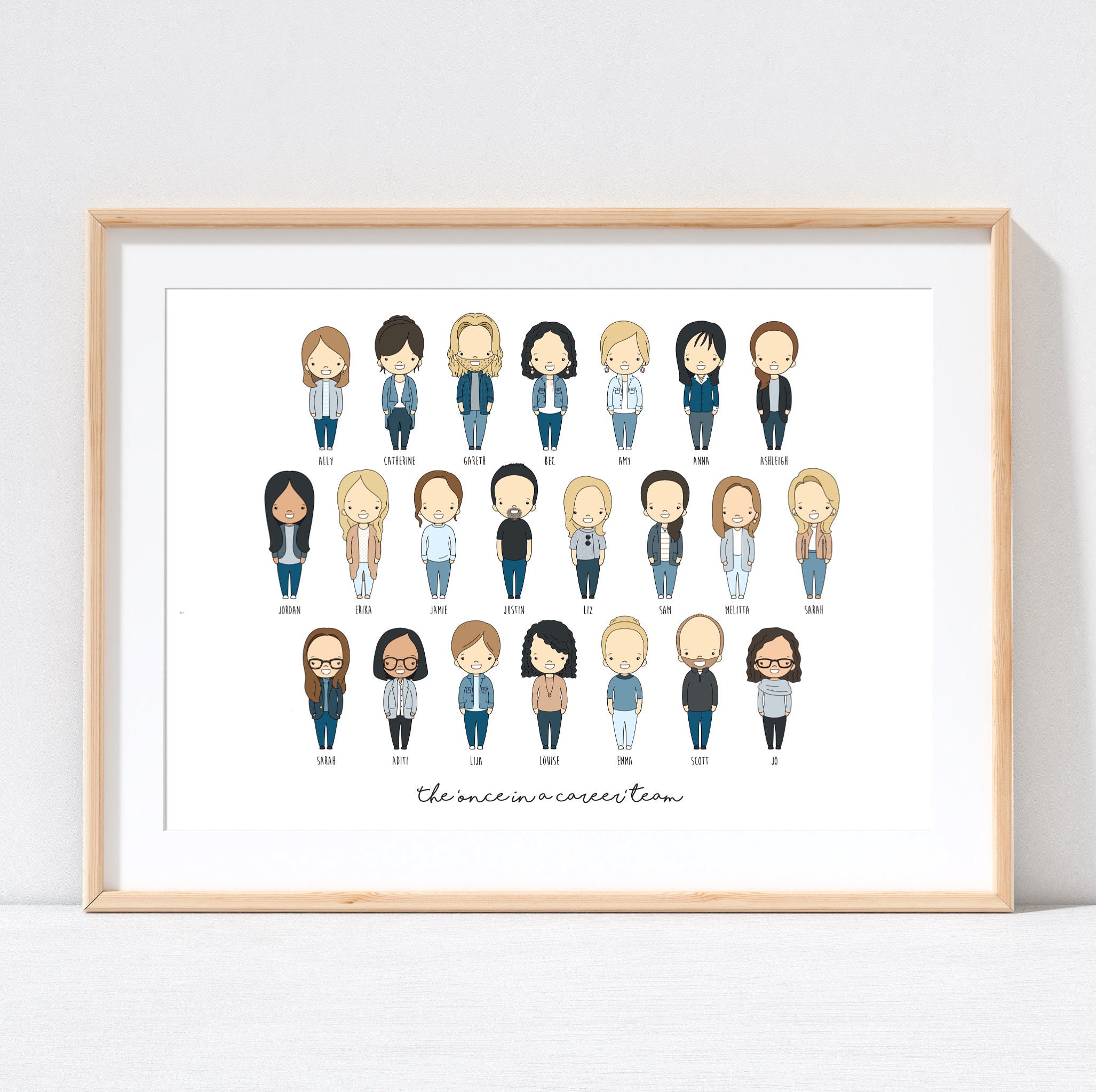 Corporate | Staff | Co-workers | Teams | Clubs & Groups | Hand Drawn ...