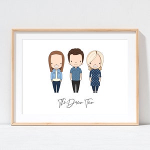 Corporate Staff Co-workers Teams Clubs & Groups Hand Drawn Custom ...