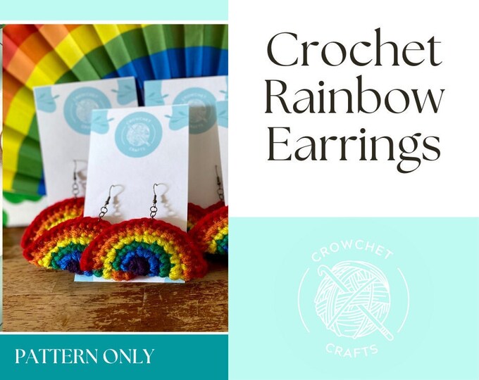 Crochet Rainbow Earrings Pattern - Etsy