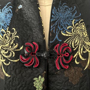 Vintage Chrysanthemum Chinese Jacket/tangzhuan Traditional Embroidered ...