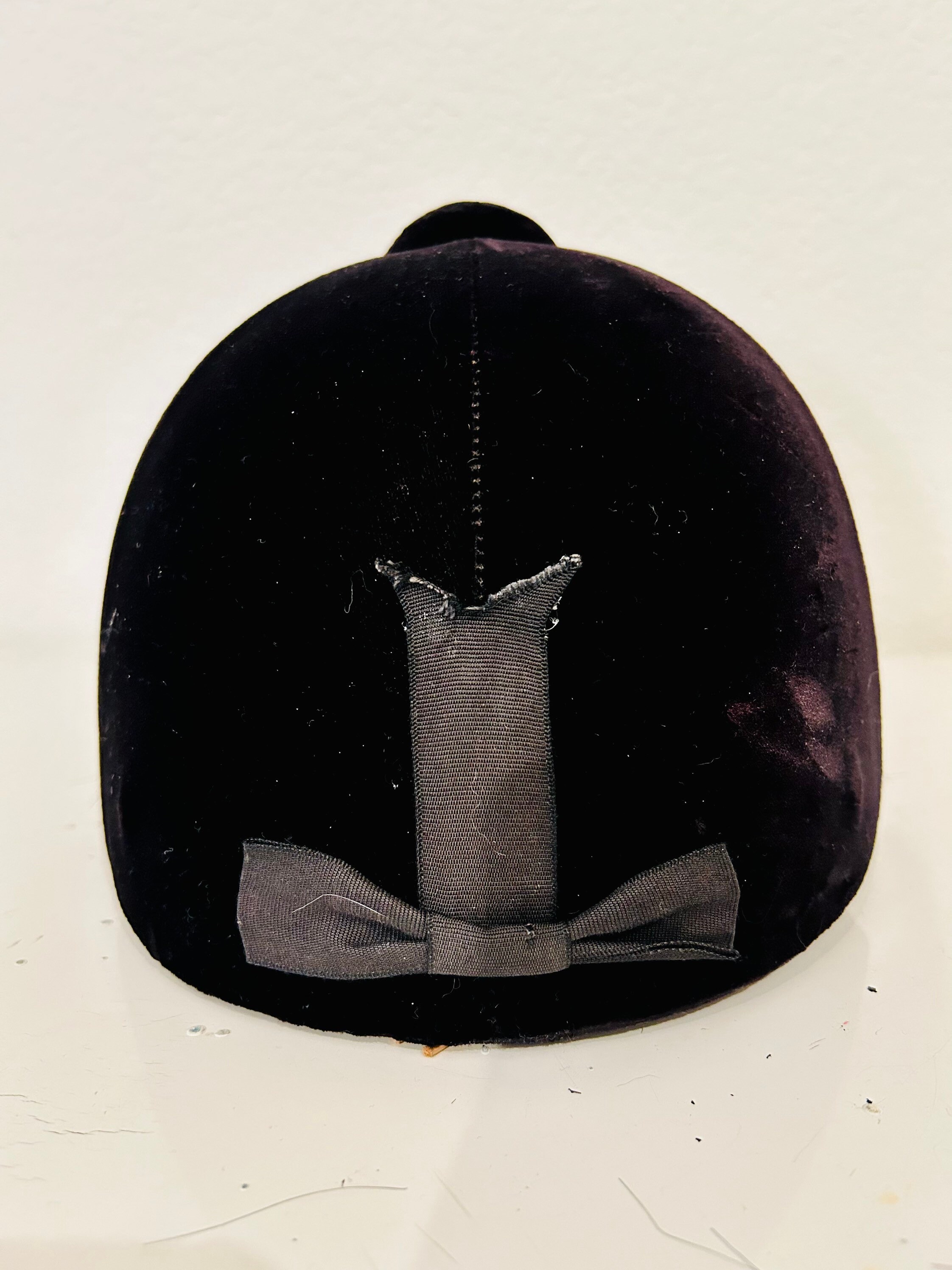 Vintage Equestrian Riding Hat-black Velveteen Horse Riding - Etsy