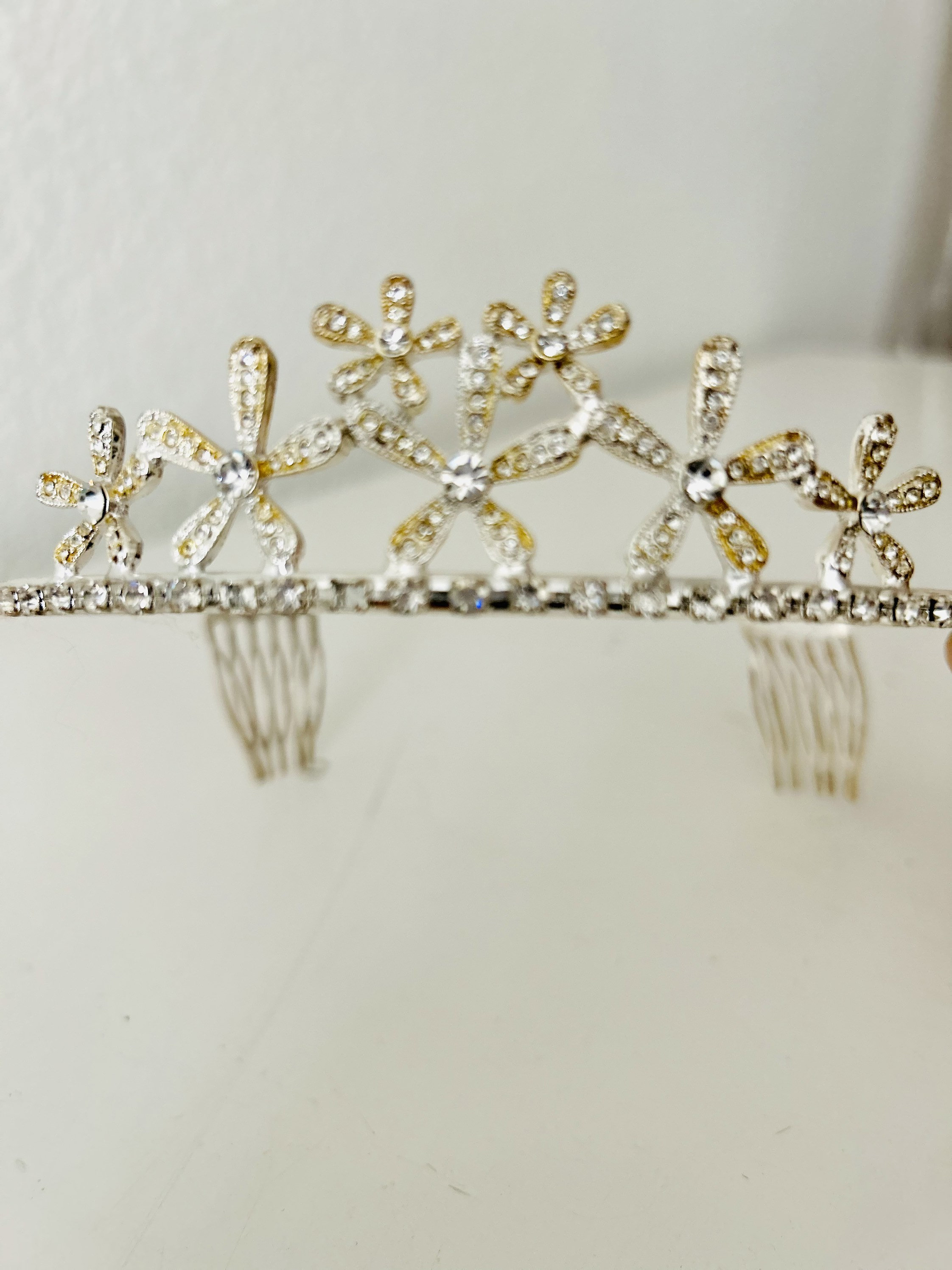 Vintage Silver Star Tiara-prom Princess-glam Girl Tiara - Etsy