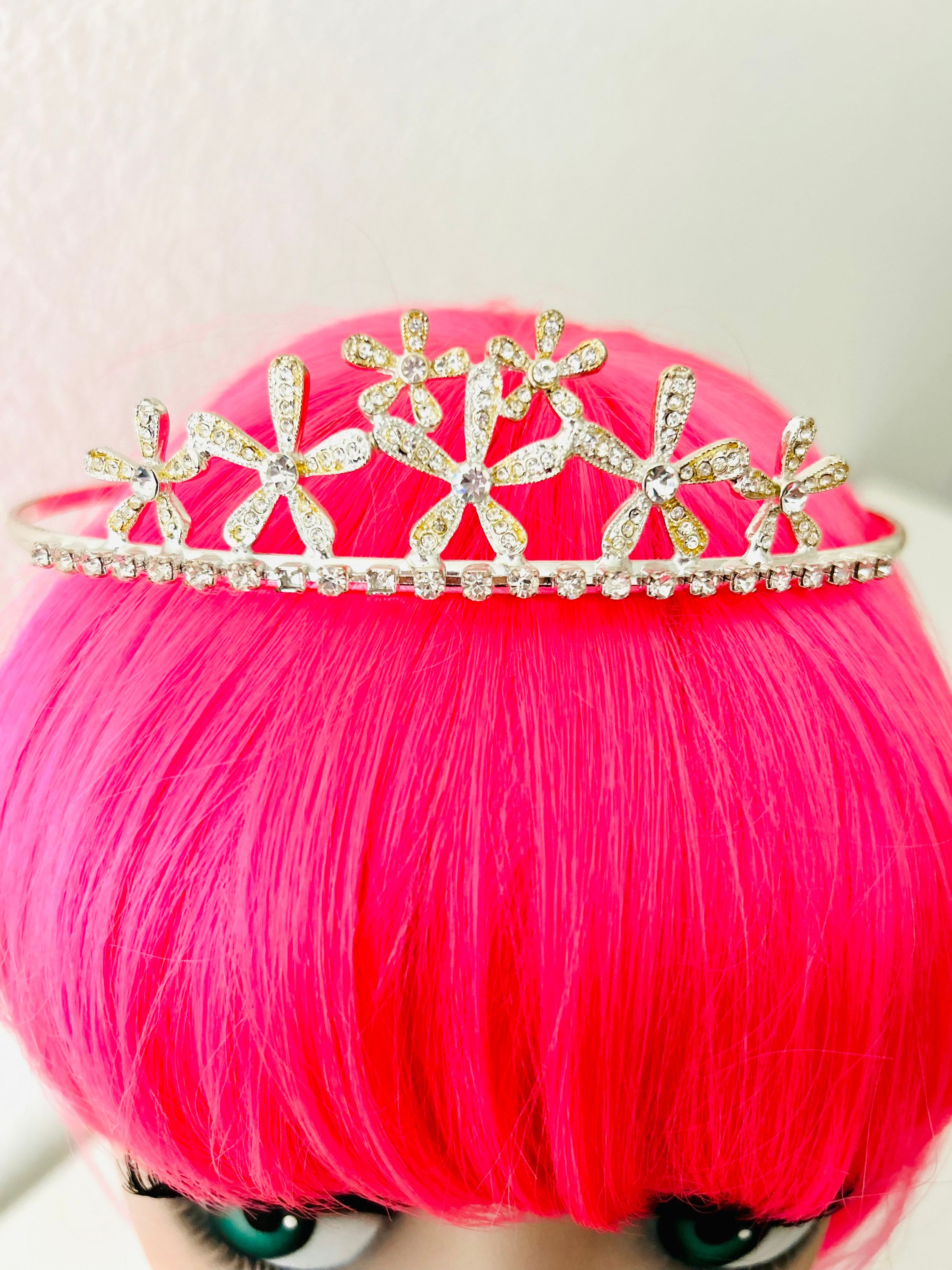 Vintage Silver Star Tiara-prom Princess-glam Girl Tiara - Etsy