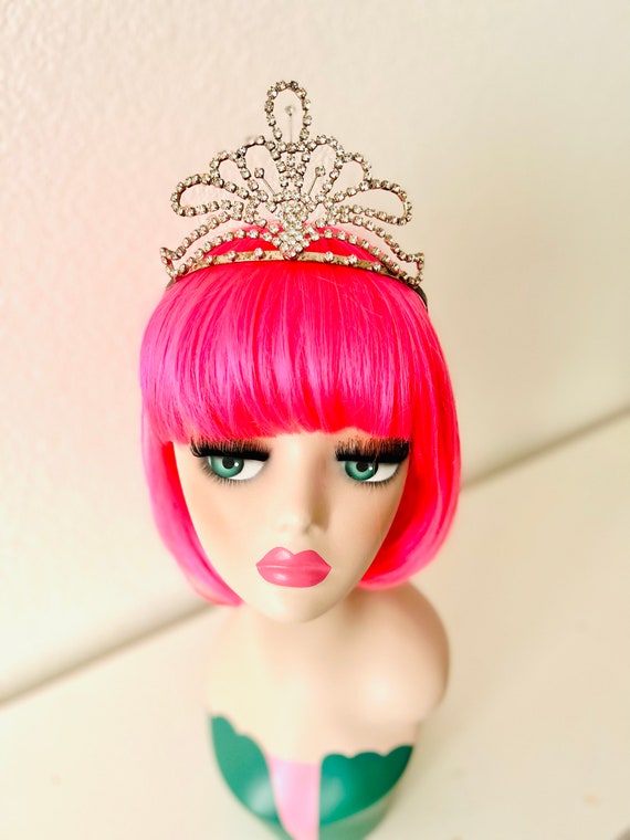 Vintage Gorgeous Rhinestone Tiara-Prom Princess-Break… - Gem