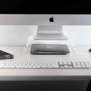 Imac Stand / Acrylic Monitor Stand / Premium Acrylic Computer Monitor ...