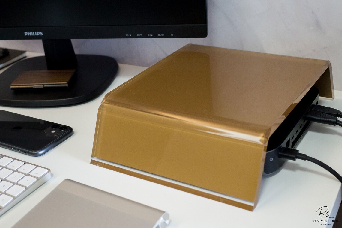 Imac Stand / Acrylic Monitor Stand / Premium Acrylic Computer | Etsy