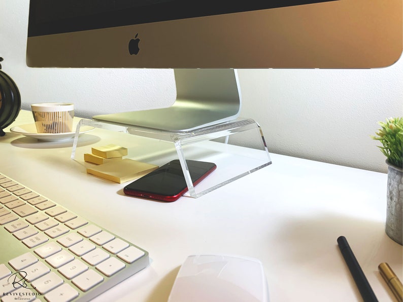Imac Stand / Acrylic Monitor Stand / Premium Acrylic Computer - Etsy
