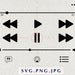 Audio Control Buttons svg Music Player Buttons svg Spotify | Etsy