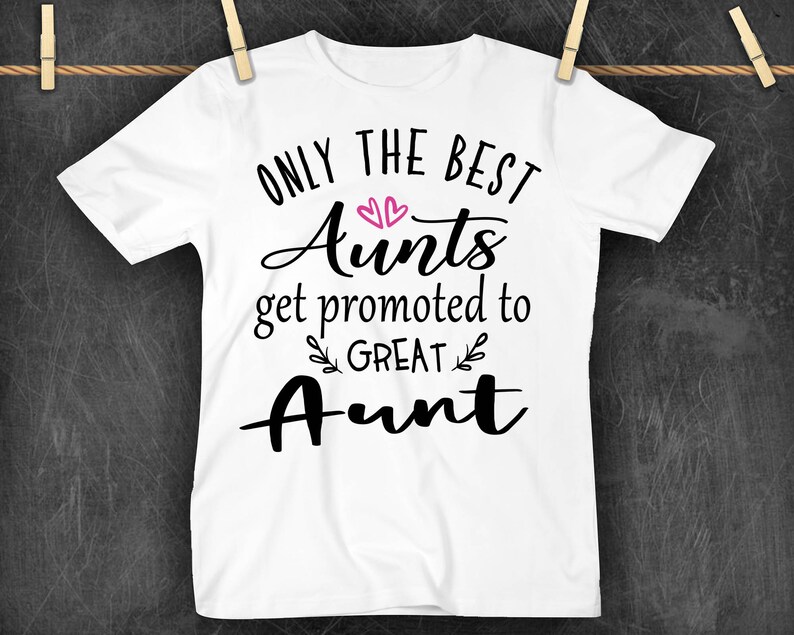 Aunt SVG, Auntie Promotion Cricut Files (digital Download - Etsy