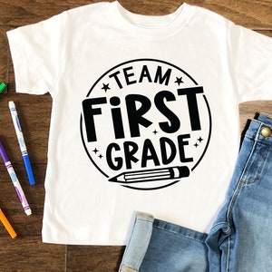 Team First Grade SVG, First Grade Shirt Svg,1st Grade Gift SVG, First ...