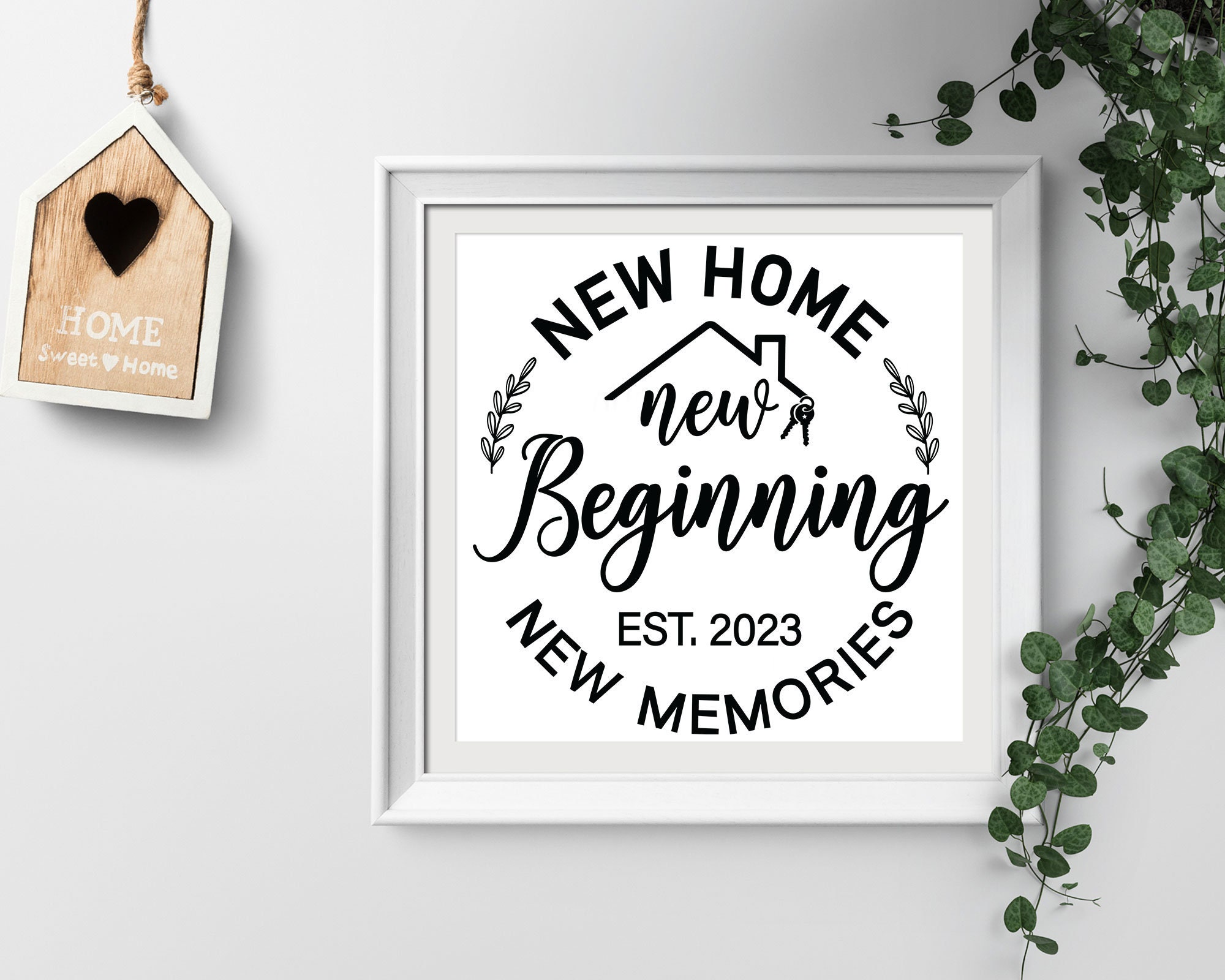 New Home New Beginning New Memories SVG New Home Sign SVG - Etsy