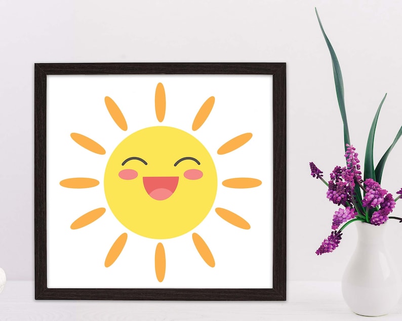 Cute Sun SVG Bundle, Happy Sun Clipart (digital Files) - Etsy