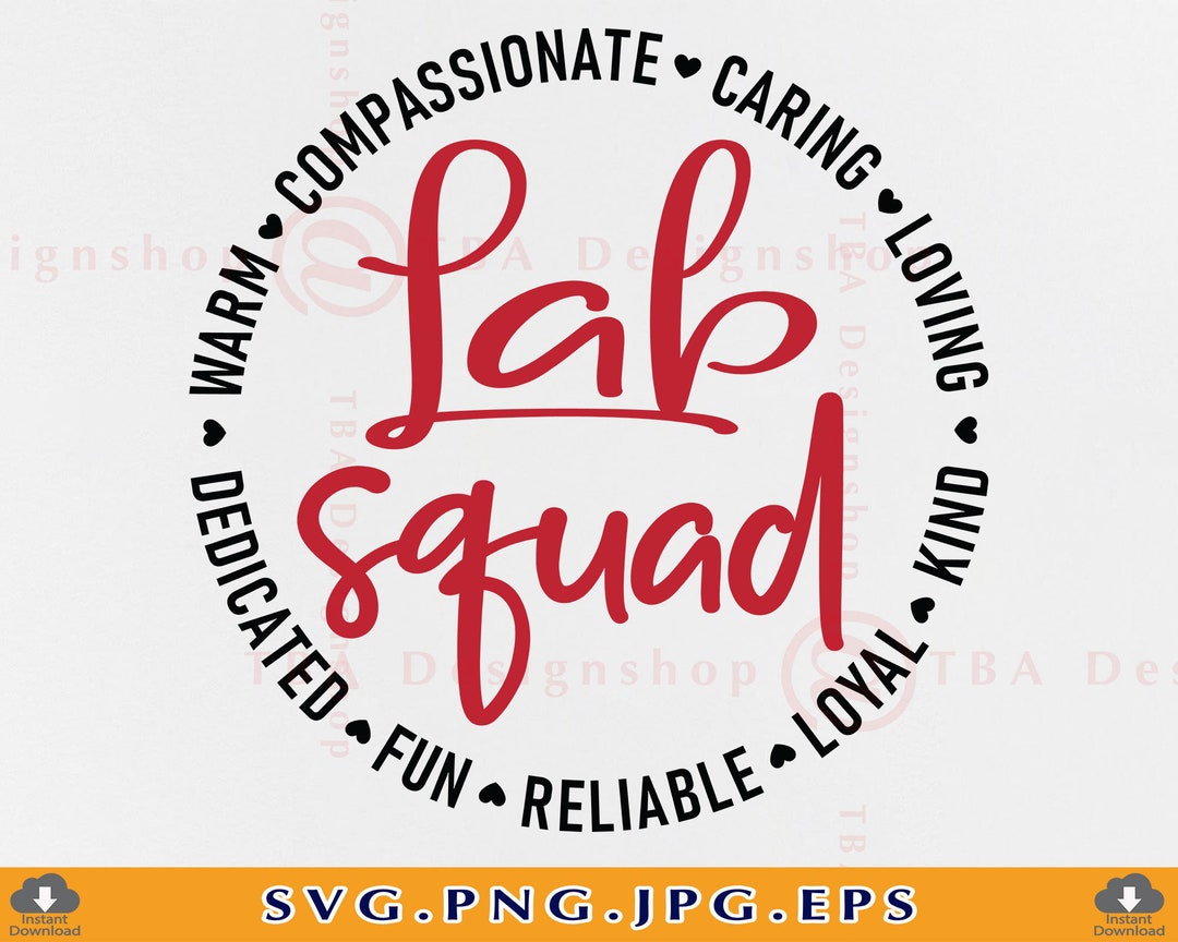 Lab Squad SVG, Lab Staff Appreciation Gift SVG, Lab Team Shirt, Lab ...