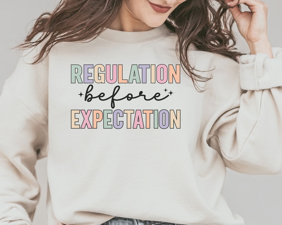 Regulation Before Expectation SVG, Autism Awareness Design (digital ...