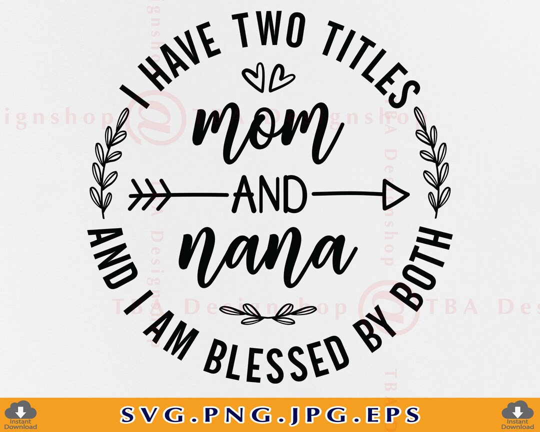 SVG de Mamá y Abuela, Diseño de Familia Bendecida (Archivos Digitales ...