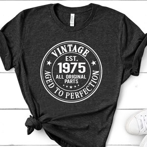 50th Birthday SVG, 50th Birthday Shirt SVG, Vintage 1975 Svg, 50 Birthday, 50th Birthday Gift ...