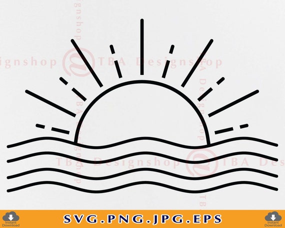 Sun SVG Half Sun Svg Sunburst SVG Boho Sun Svg Sunburst - Etsy