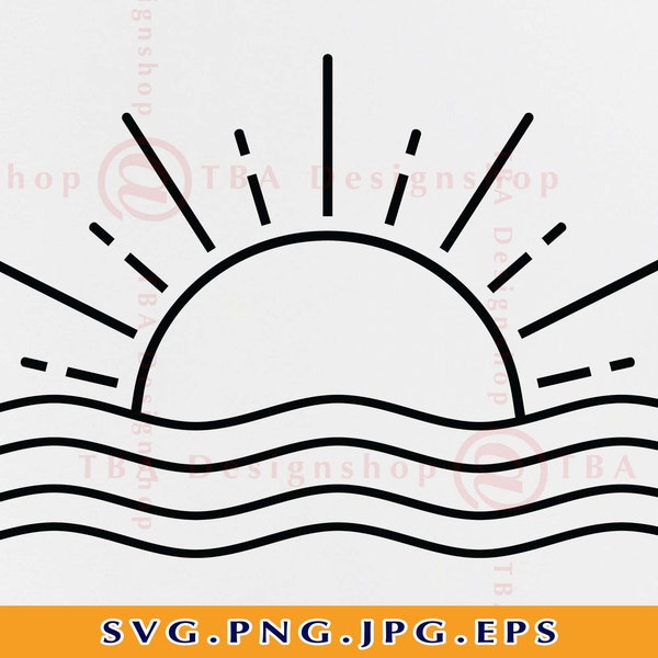 Wave Line Drawing - Etsy