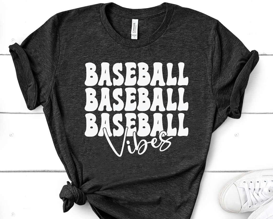 Baseball Vibes SVG Baseball Mom SVG Retro Baseball SVG - Etsy
