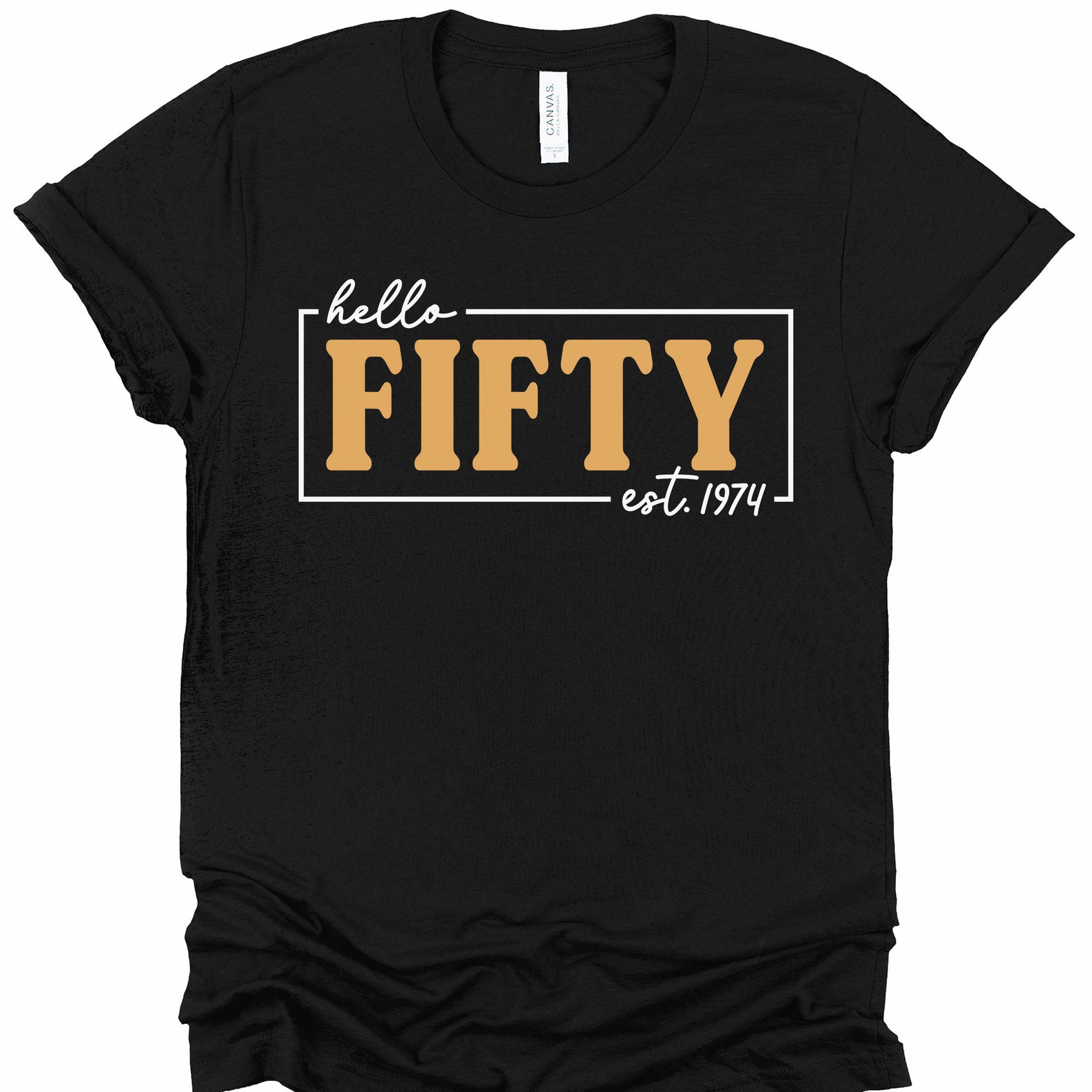 Hello Fifty SVG, 50th Birthday SVG, 50 Birthday Shirt SVG, Fifty ...