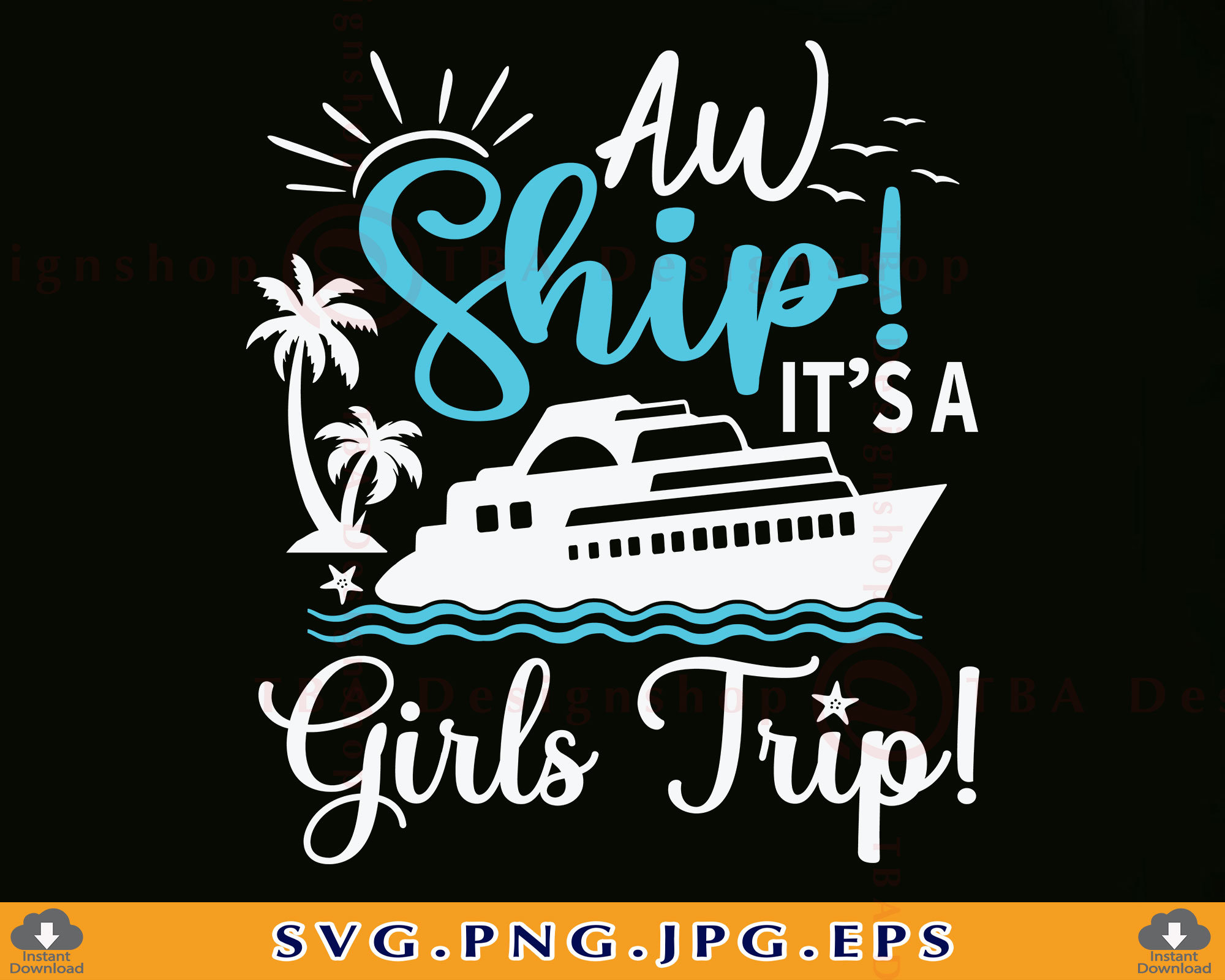 Aw Ship It's A Girls Trip SVG Girls Cruise Trip SVG - Etsy Canada