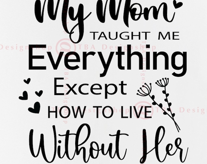 In Loving Memory Mom SVG Png, Mom Memorial Svg, Mother Memorial Shirt ...