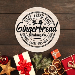 Gingerbread SVG, Gingerbread Baking Co SVG, Christmas Bakery Svg ...