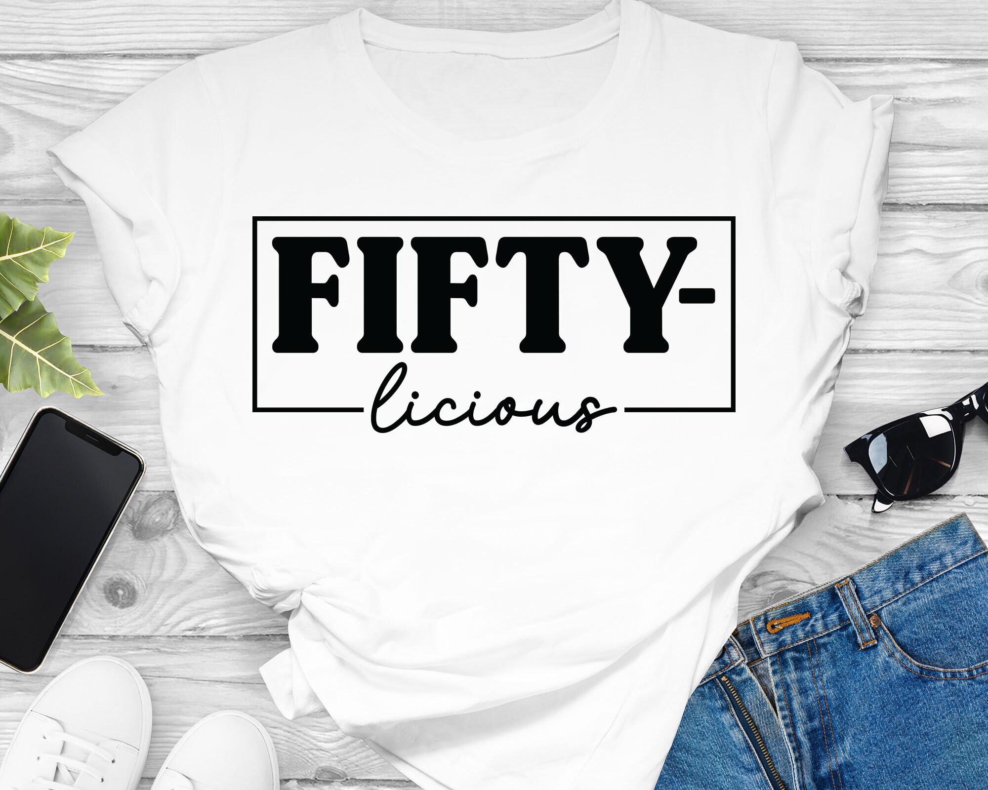 Fifty-licious SVG 50th Birthday Shirt SVG 50 Birthday SVG - Etsy Hong Kong