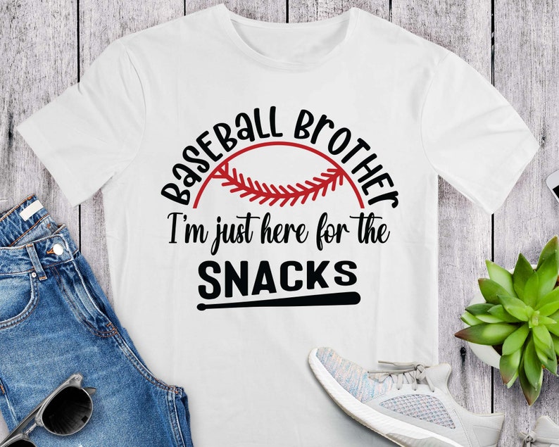 Baseball Brother SVG, Funny Snacks Design (cut Files) - Etsy