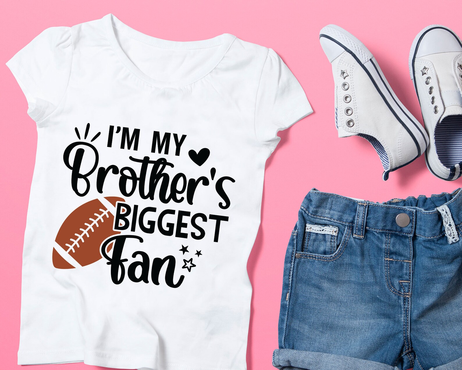 Football Brother SVG Football Sister SVG Im My Brothers - Etsy