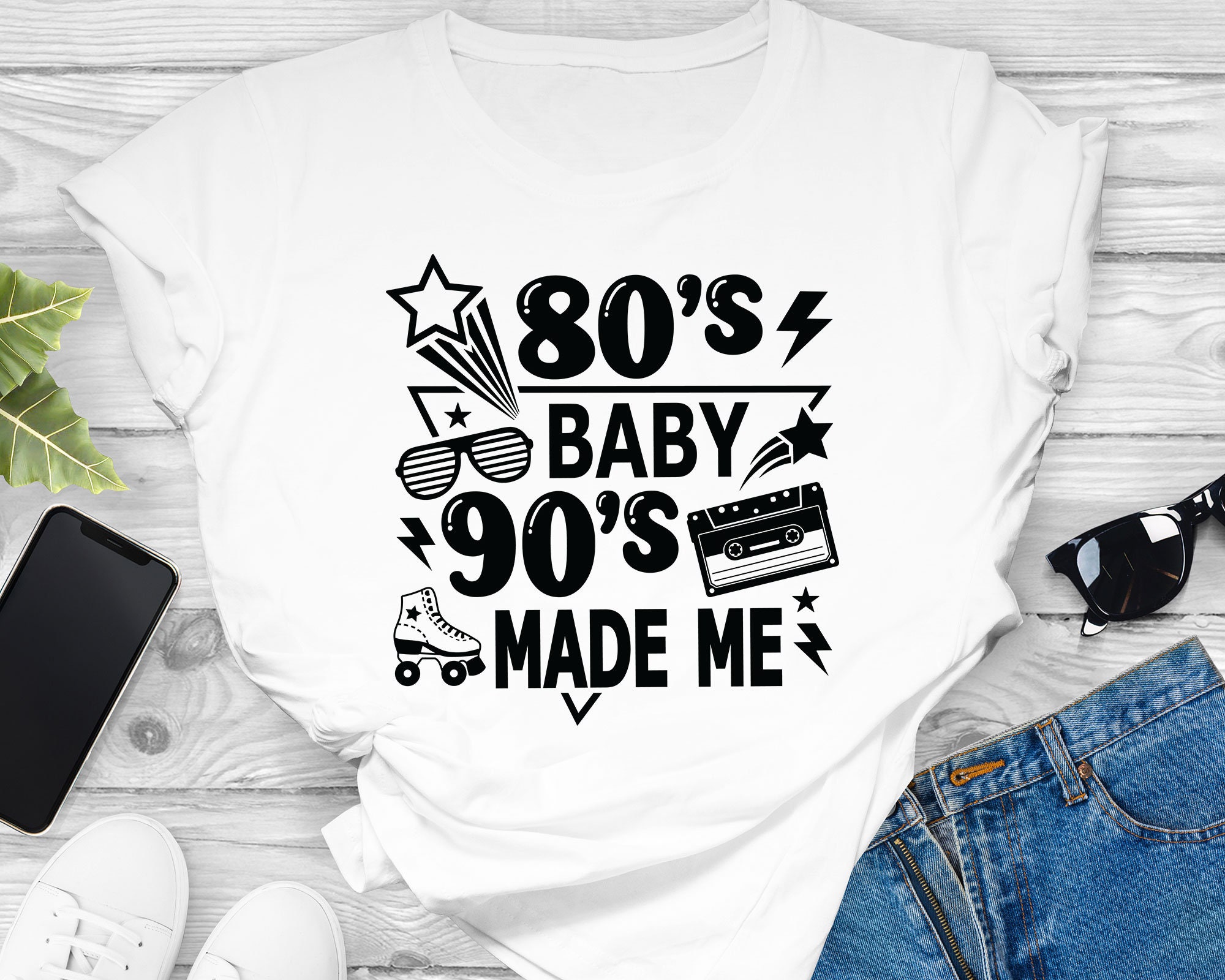 80's Baby 90's Made Me SVG 80s 90s Shirt Design SVG - Etsy UK