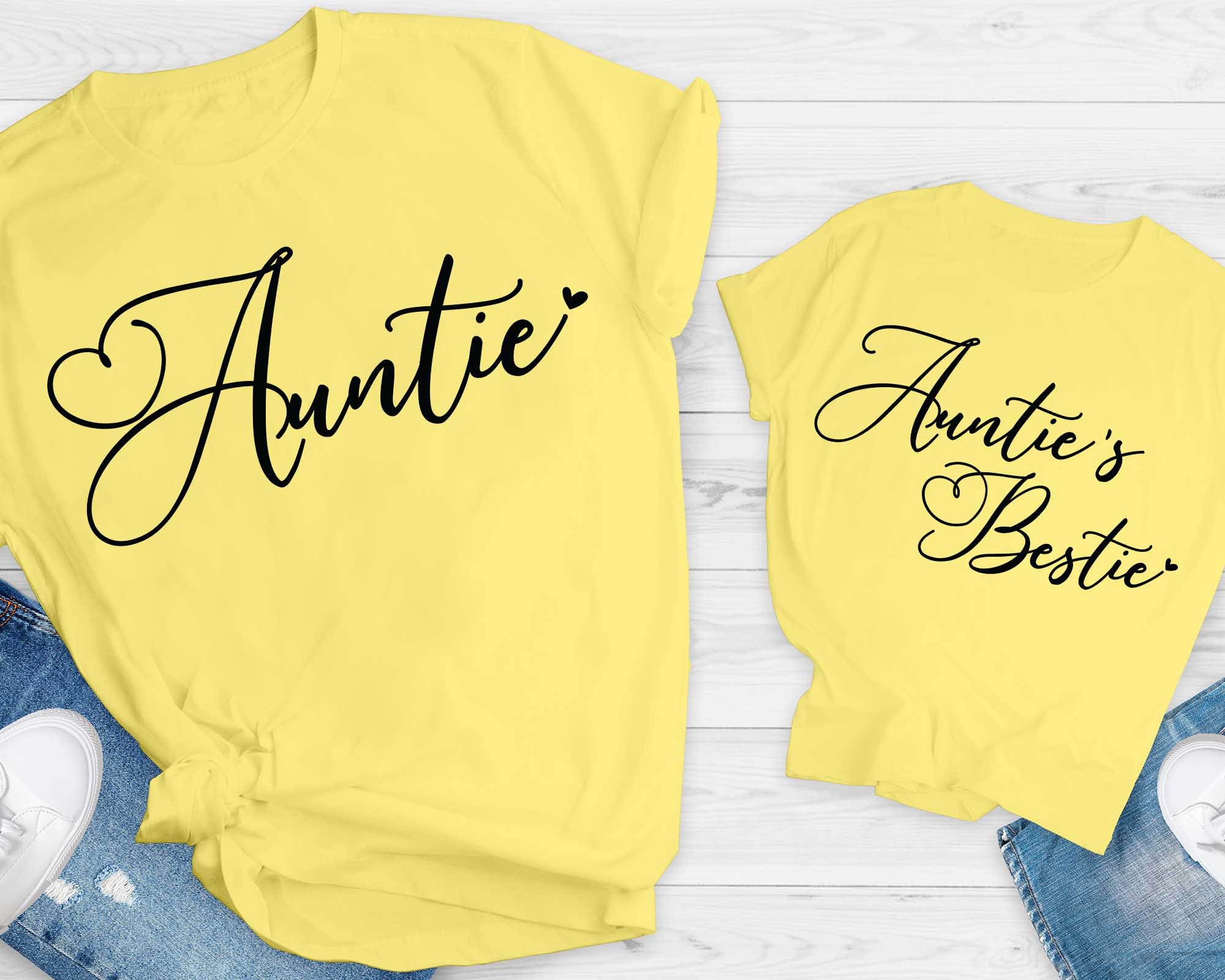 Auntie SVG Auntie's Bestie Svg Aunties Bestie Matching - Etsy