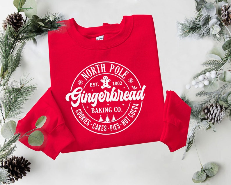 Gingerbread Svg North Pole Gingerbread Baking Co Svg Etsy