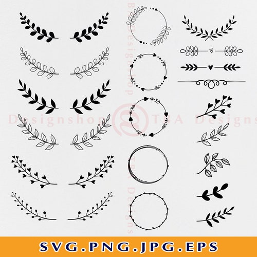 Branch Svg Bundle Floral Svg Files for Cricut Floral Png - Etsy