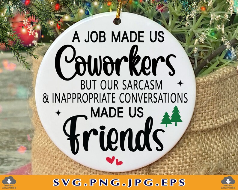 A Job Made Us Coworkers Svg Coworker Christmas T Svg Etsy