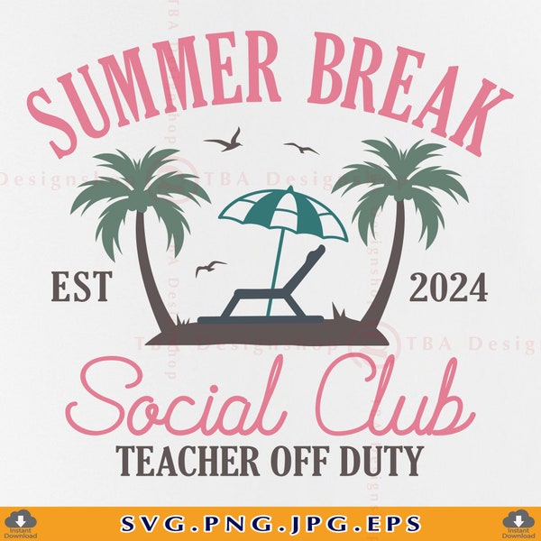 Teacher Summer Svg - Etsy