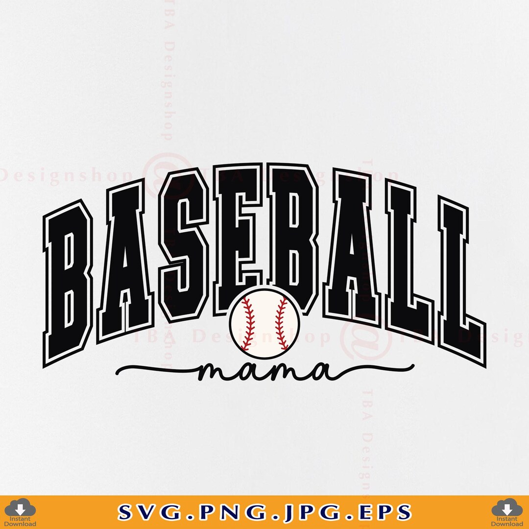 Baseball Mama SVG, Mom Shirt Design (digital Download) - Etsy