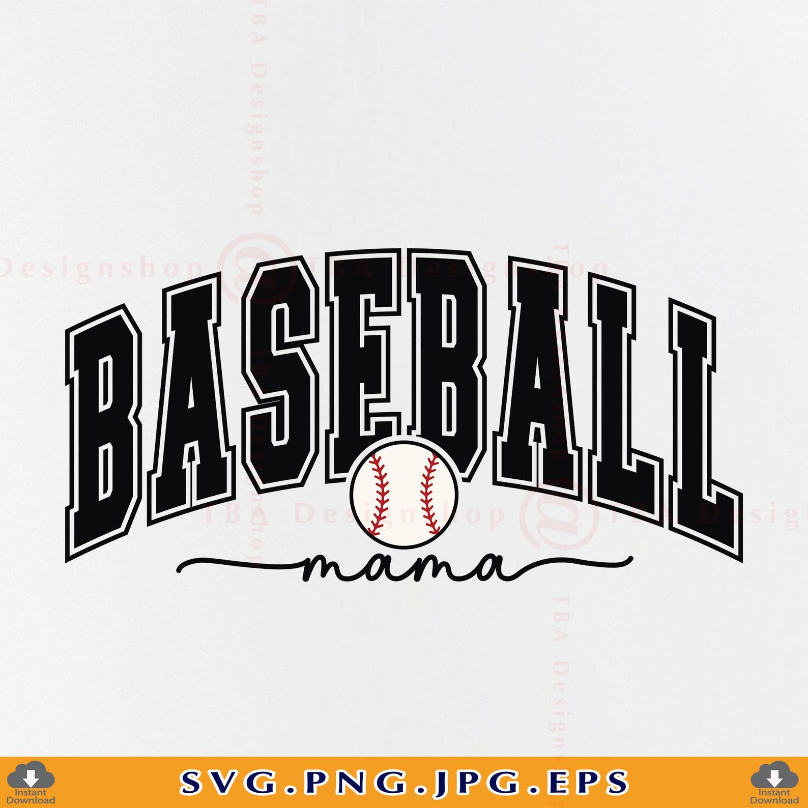Baseball Mama SVG, Mom Shirt Design (digital Download) - Etsy