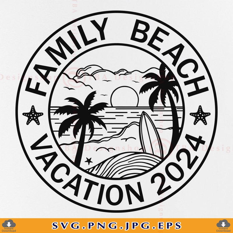 Family Beach Vacation Svg - Etsy