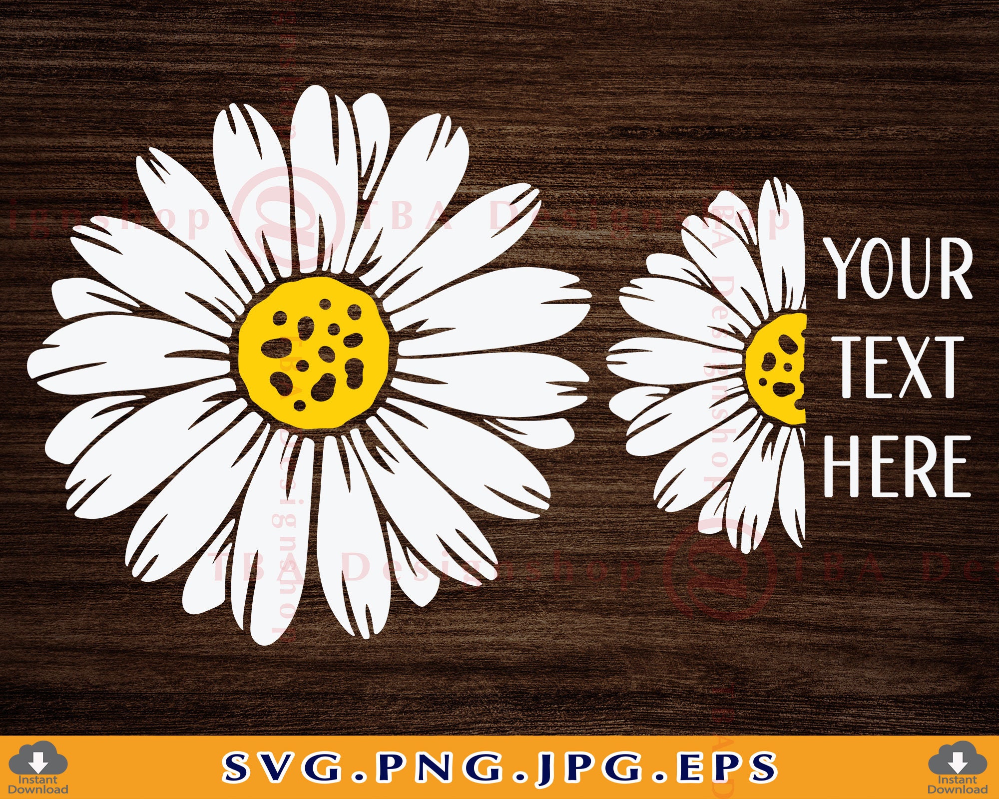 Daisy SVG Daisy Flower SVG Half Daisy SVG Simple Daisy Svg - Etsy Canada