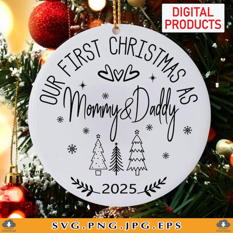1st Xmas Mummy and Daddy - Etsy