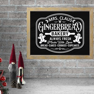 Gingerbread SVG, Farmhouse Christmas SVG, Gingerbread Bakery Svg ...