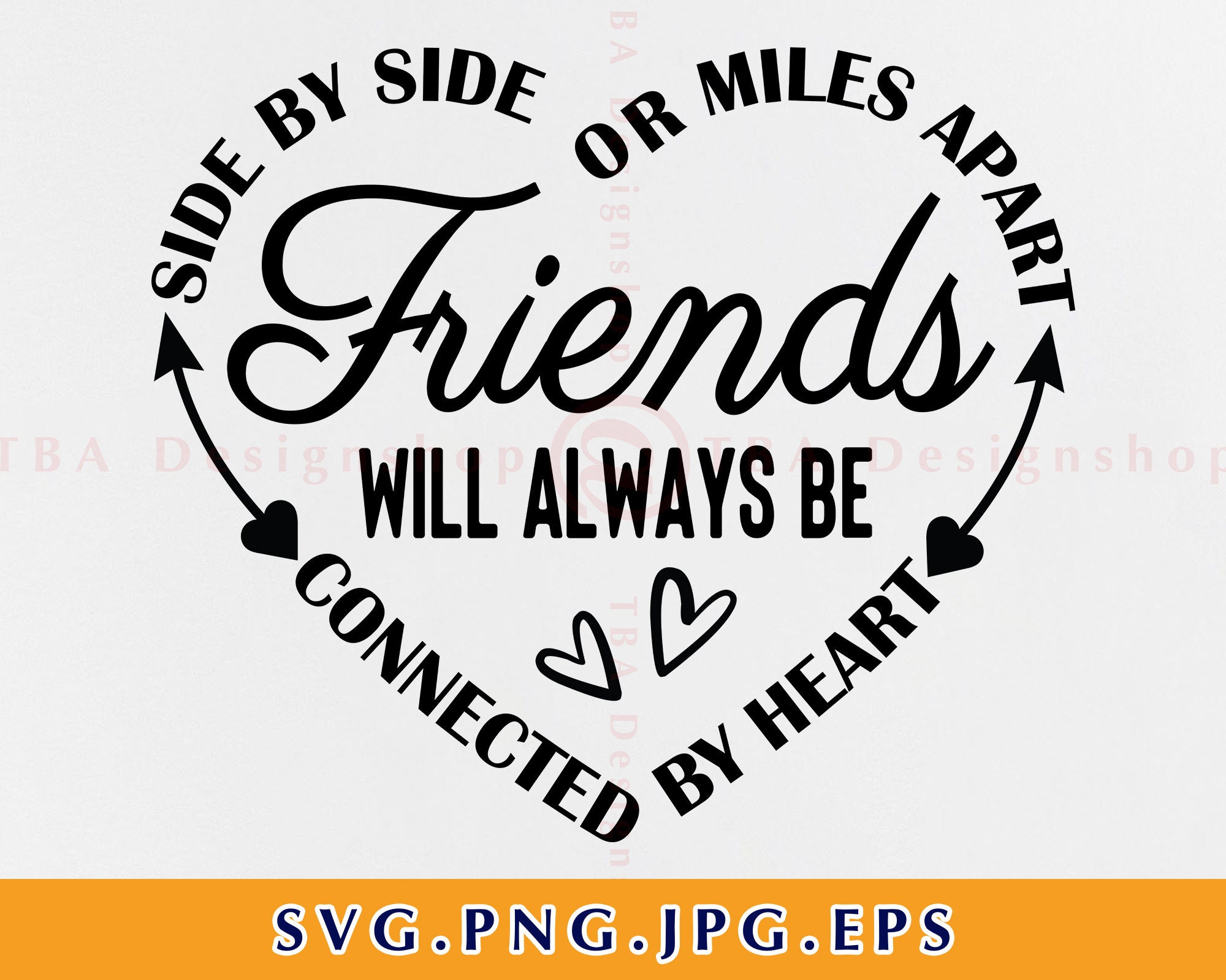 Side by Side or Miles Apart Friends Will Always Be Connected | Etsy Canada