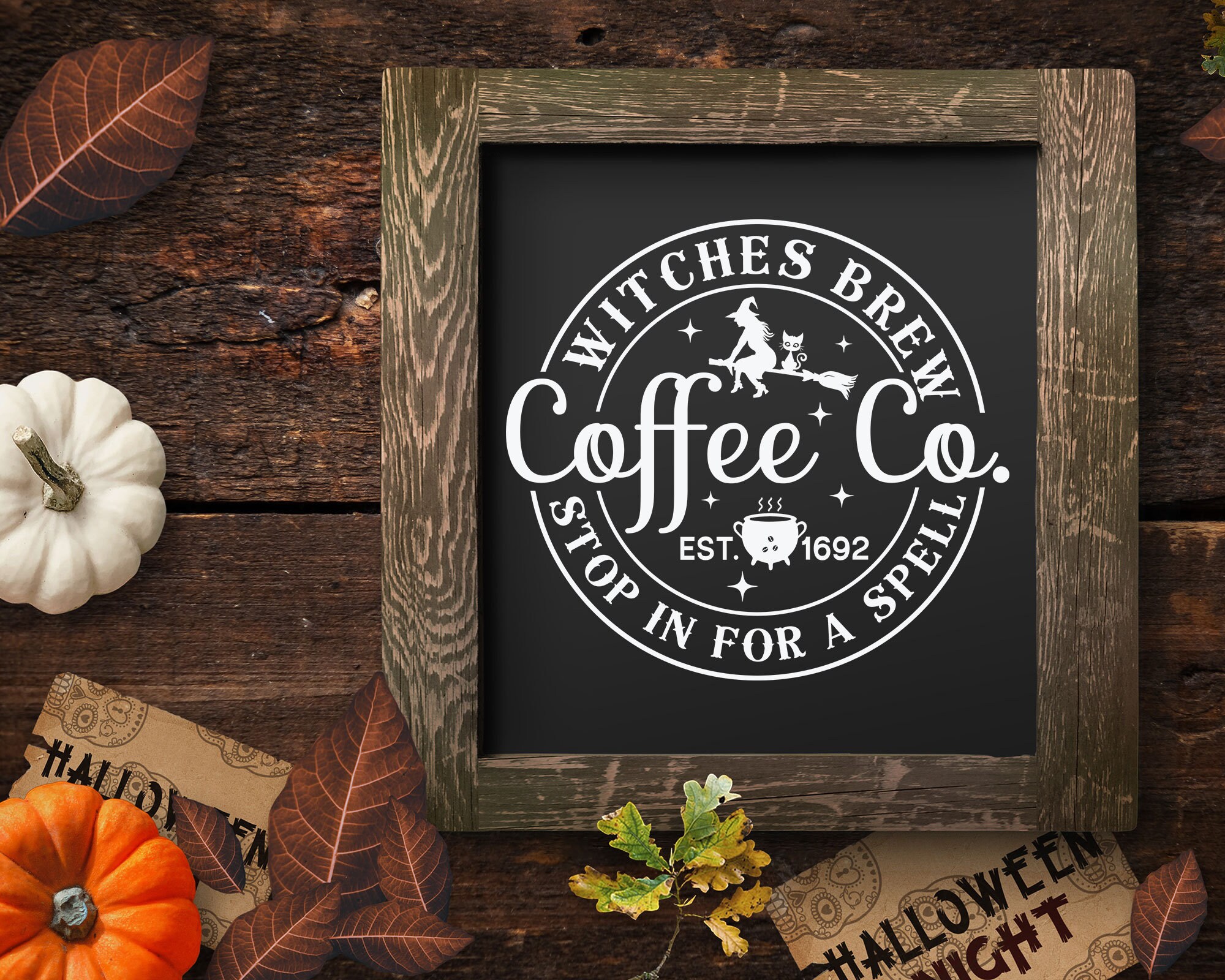 Witches Brew Coffee Co Svg, Witches Brew SVG, Halloween Witch SVG ...