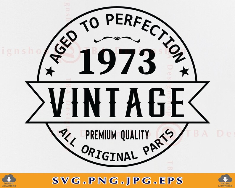 Vintage 1973 Svg 50th Birthday SVG 50 Birthday SVG 50th - Etsy