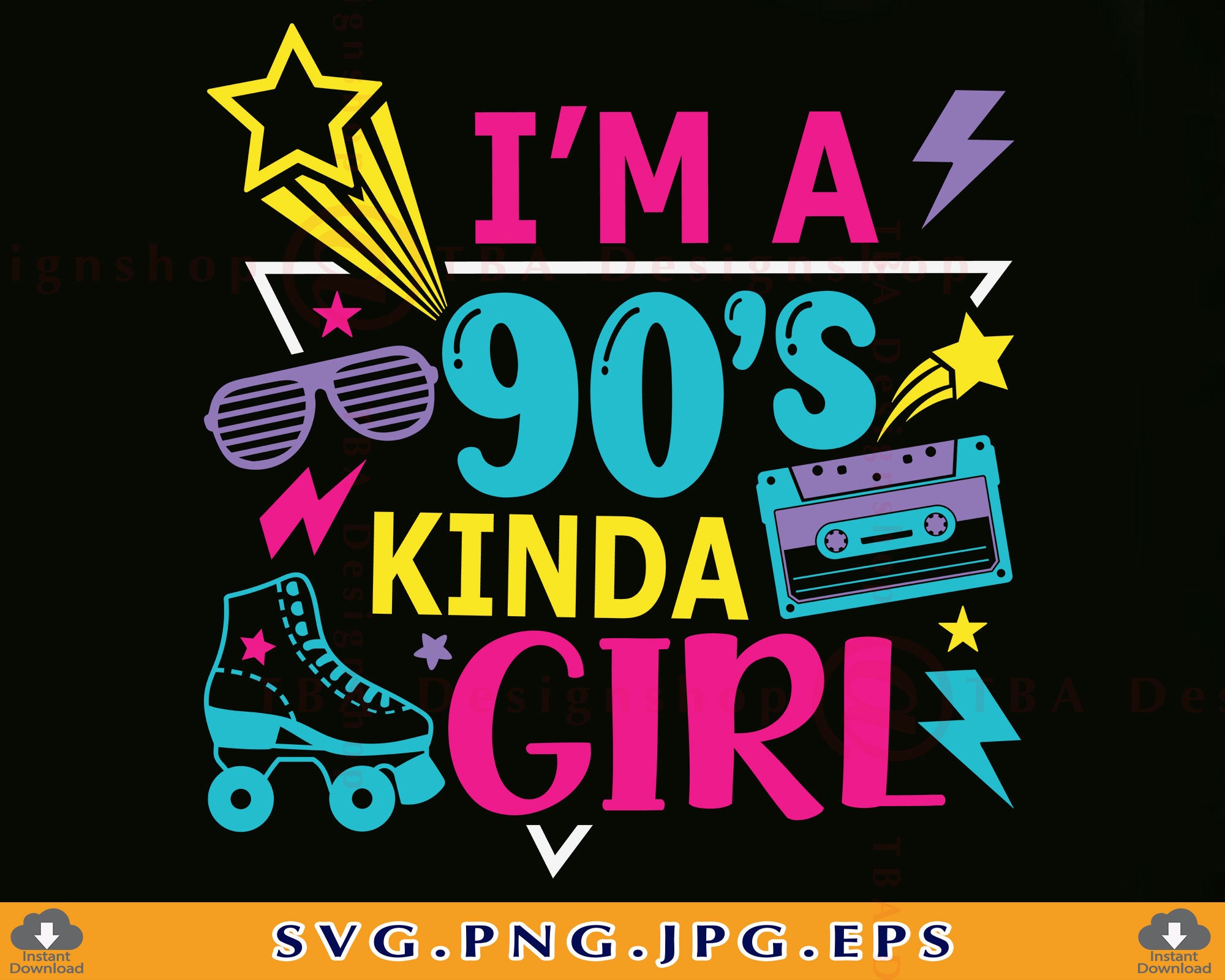 90s SVG I'm a 90s Kinda Girl Svg1980s SVG Cassette Tape - Etsy Canada