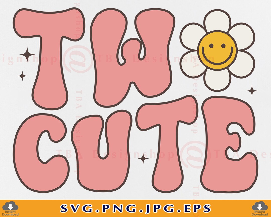 2nd Birthday Girl SVG, Two Cute SVG, 2 Birthday Shirt Svg, 2nd Birthday ...