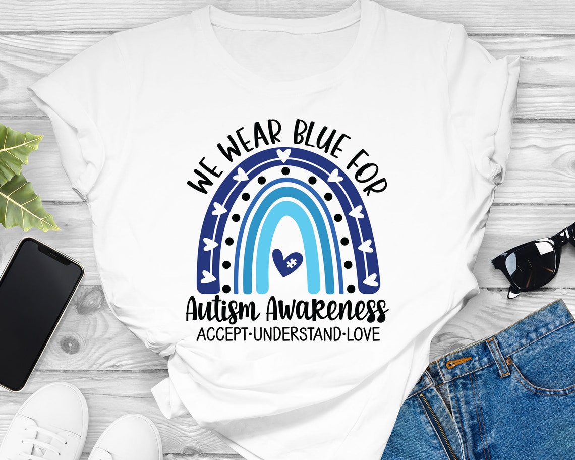 We Wear Blue for Autism Awareness SVG Accept Understand Love - Etsy