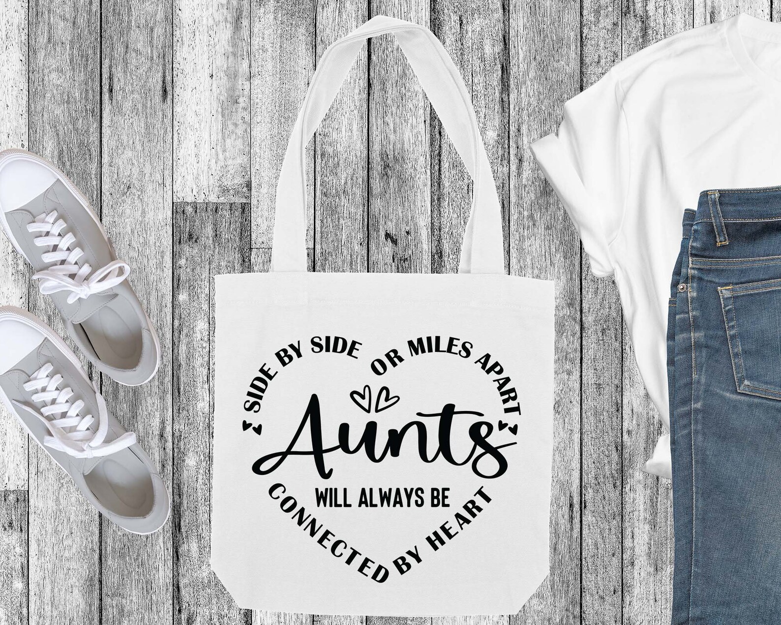 Side by Side or Miles Apart Aunts Svg Aunts SVG Aunt Quotes - Etsy