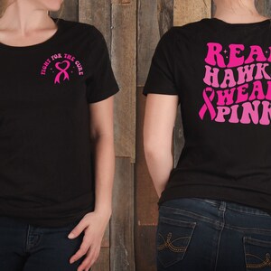 Breast Cancer Awareness SVG PNG Real Hawks Wear Pink Hawks - Etsy